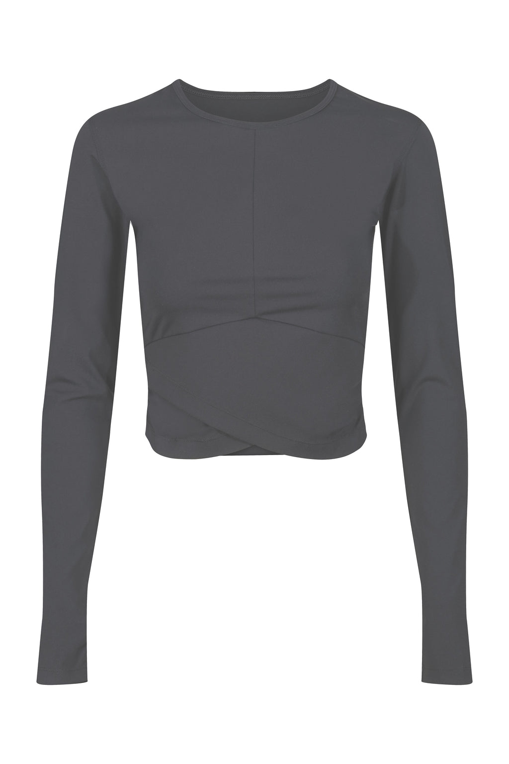 The Wrap Long Sleeve Swim Top - Grey – Davy J
